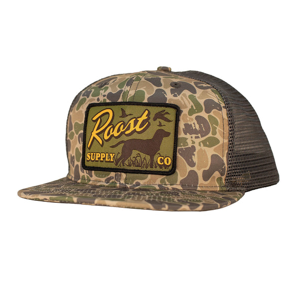 Roost Backwoods Camo Patch Hat - Fieldstone – Sew Sudberry
